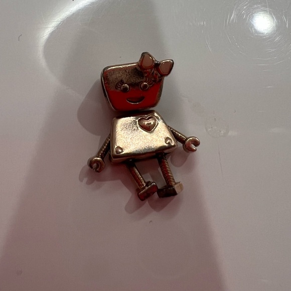 Pandora | Jewelry | Pandora Rose Gold Robot Charm | Poshmark